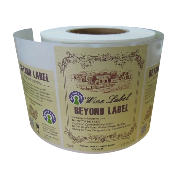 Customized Logo Design Printed Textured Paper Labels - MAC-PACK